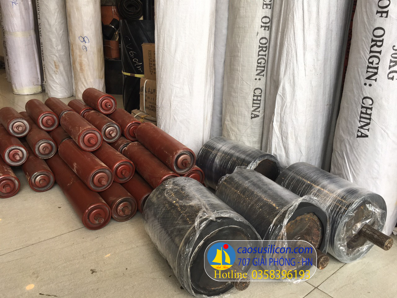 Con lăn RULO cho băng tải cao su chịu lực kéo tốt