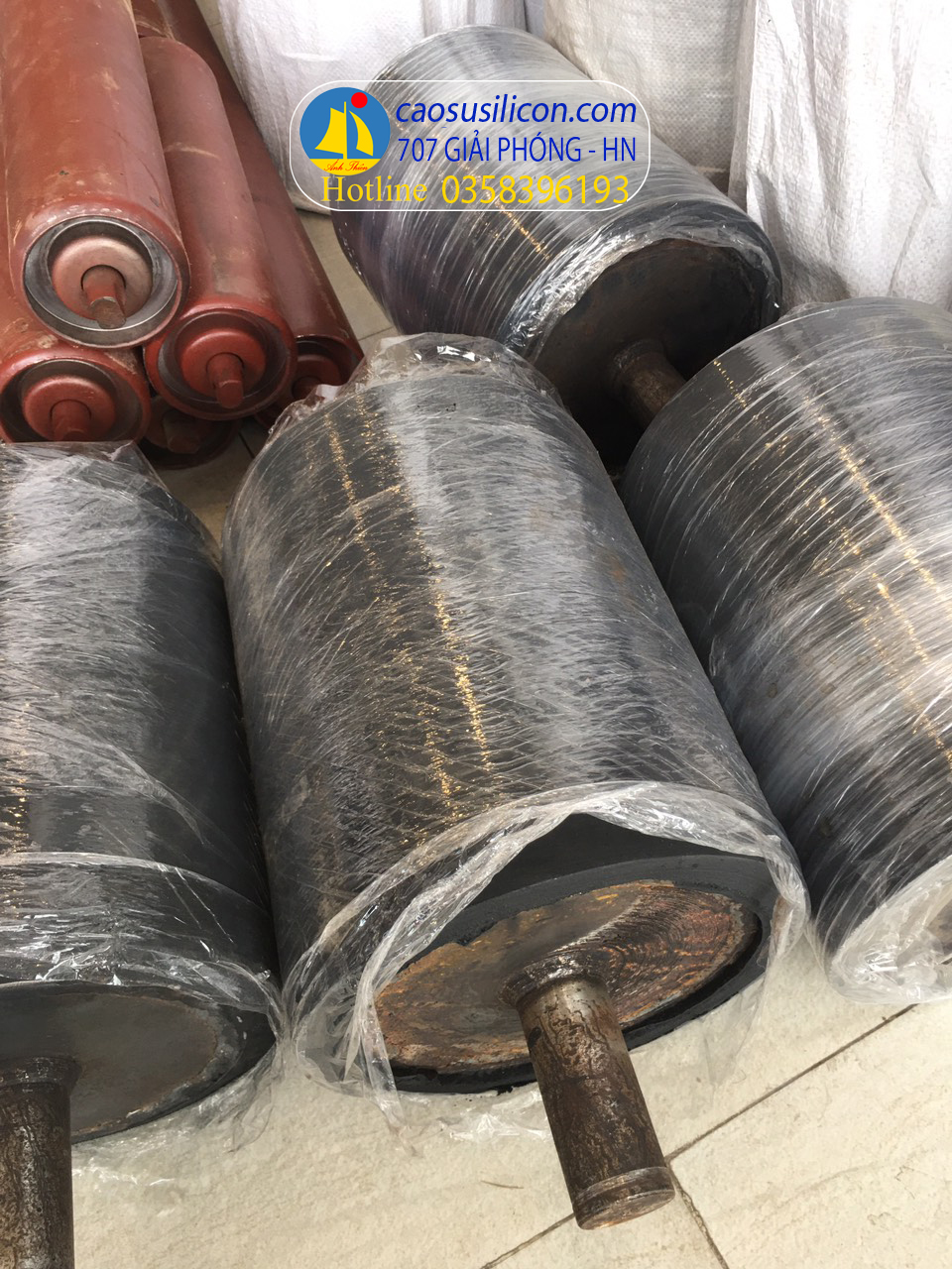 Con lăn RULO cho băng tải cao su chịu lực kéo tốt