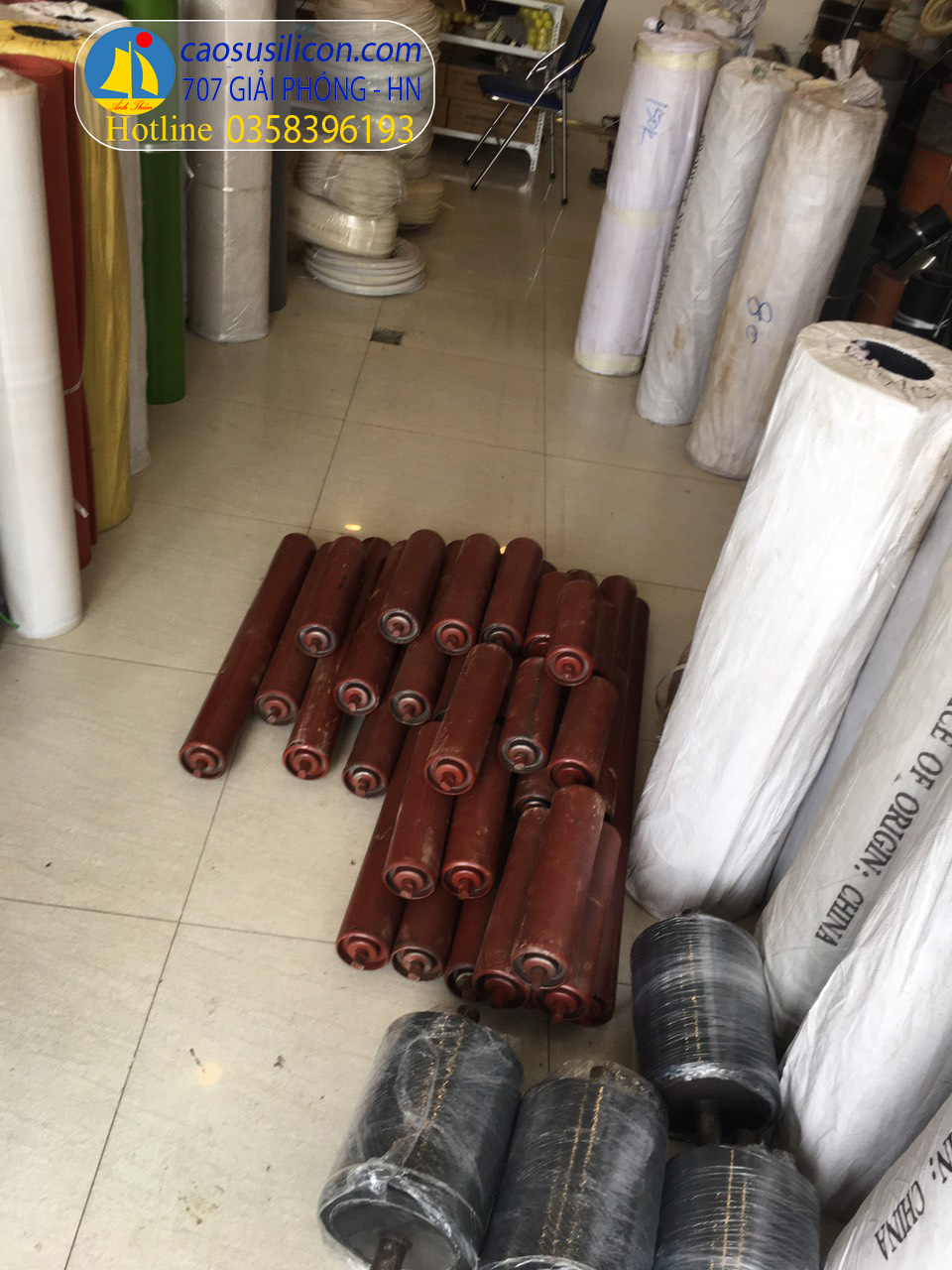 Con lăn RULO cho băng tải cao su chịu lực kéo tốt