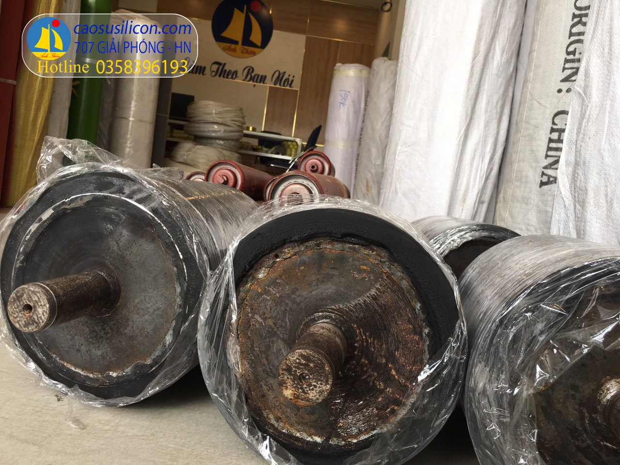 Con lăn RULO cho băng tải cao su chịu lực kéo tốt