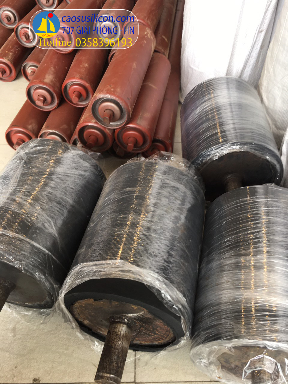 Con lăn RULO cho băng tải cao su chịu lực kéo tốt